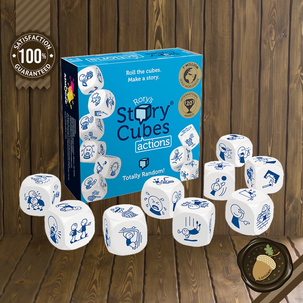 Rory's Story Cubes: Actions บอร์ดเกมแท้ คู่มือภาษาอังกฤษ | Shopee Thailand