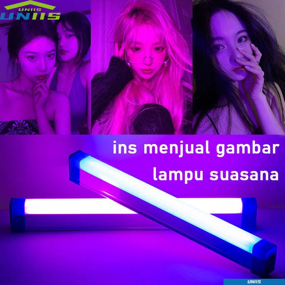 Uniis โคมไฟ LED แบบชาร์จไฟได้ สําหรับถ่ายภาพ คอมพิวเตอร์ โต๊ะตลาดกลางคืน | Shopee Thailand
