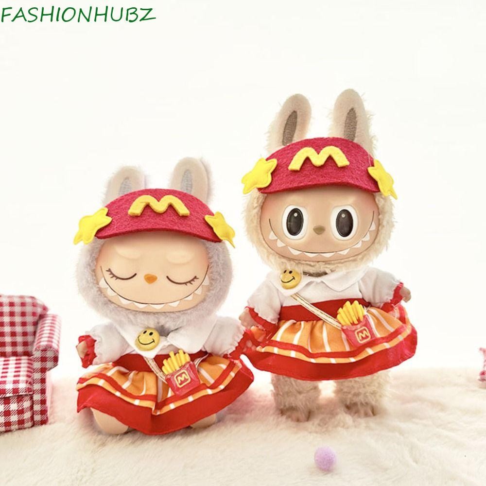 Fashionhubz Labubu Time เสื้อผ้าตุ๊กตา, แต่งตัว French Fries Backpack ...