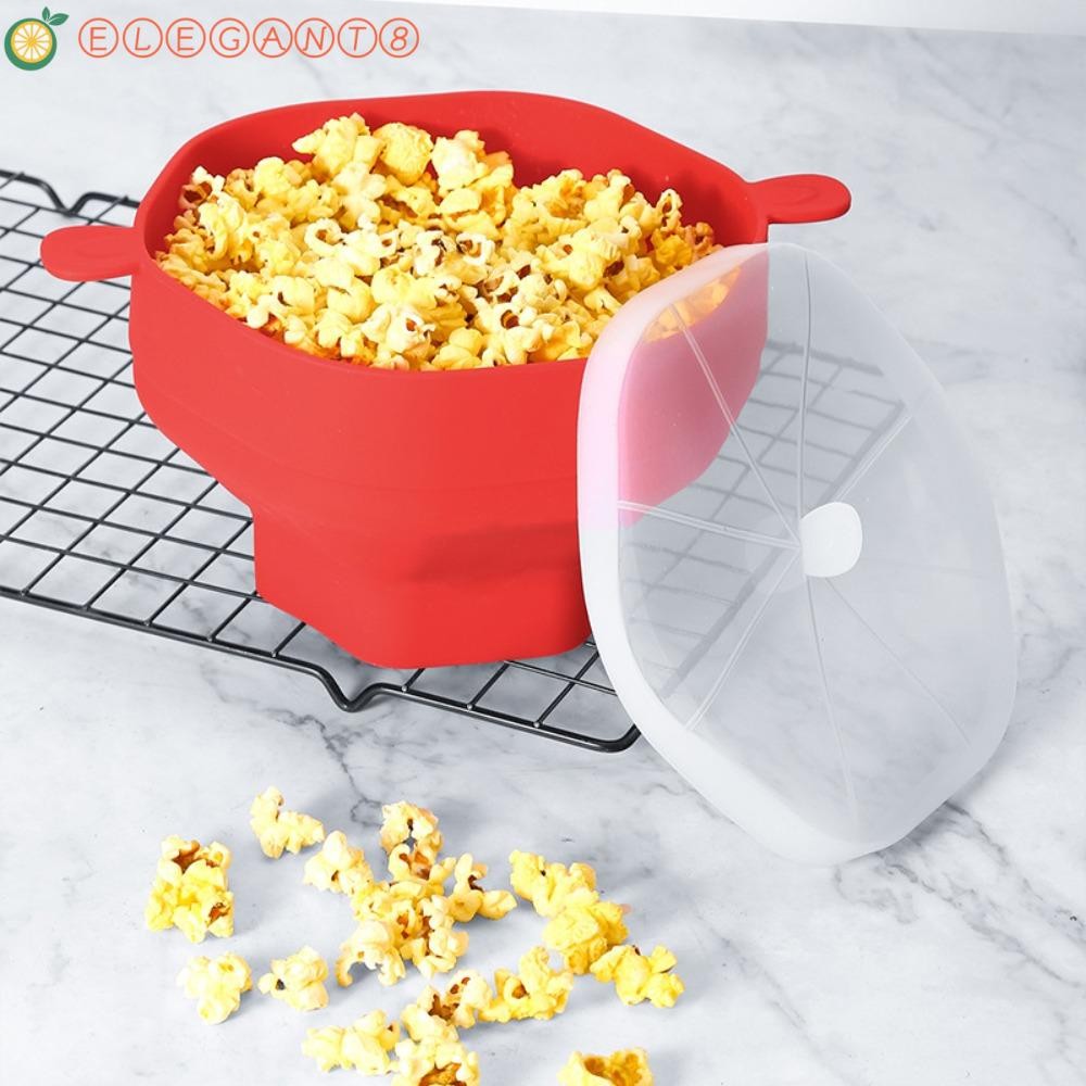 Aelegant Popcorn Maker Bucket,พร้อมฝาปิดซิลิโคนพับได้ชามป๊อปคอร์น ...