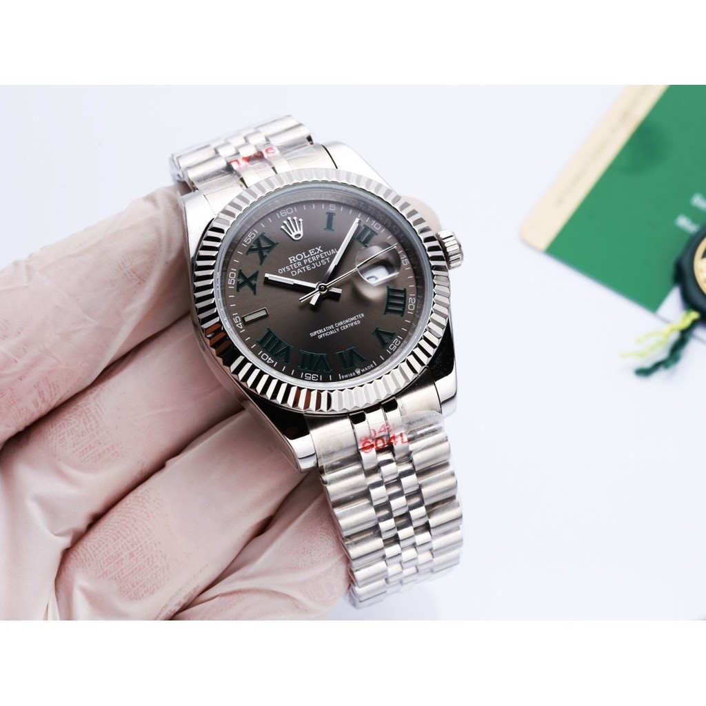 นาฬิกา Rolex Datejust ขนาด 41 มม. หน้าปัดสีน้ำตาลคลาสสิก RZ40 นาฬิกา ...