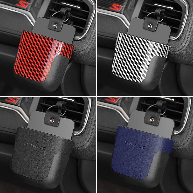 Car Vent Storage Box Phone Hanging Bag Creative Car Sundries Storage ...