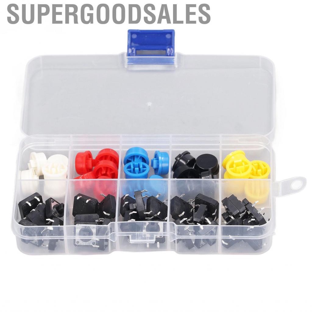 Supergoodsales 25 Pcs Set Multicolored Momentary Tactile Tact Push ...