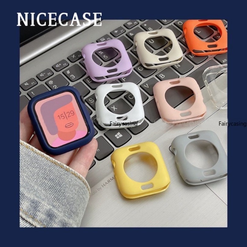 เคสซิลิโคน TPU สีแคนดี้ สําหรับ Apple Ultra 2 49 มม. iwatch Series 9 8 ...
