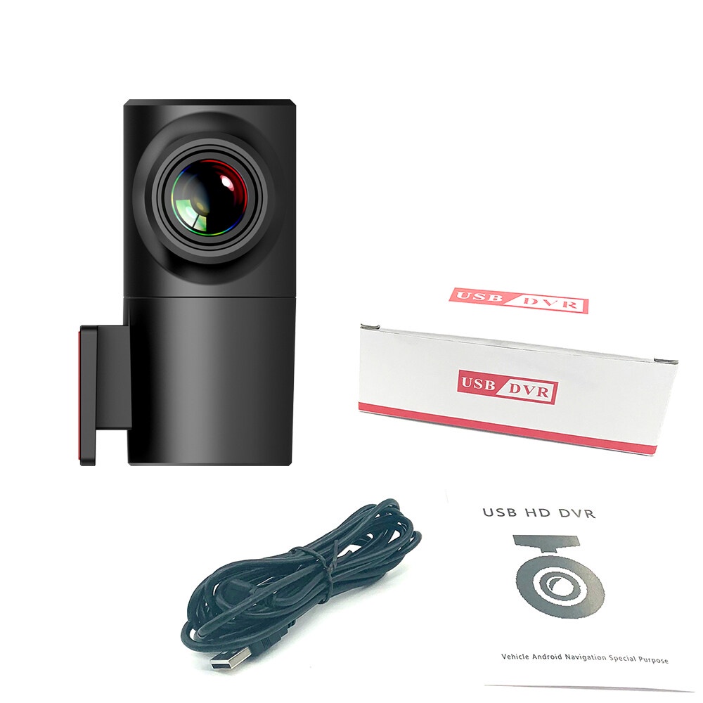 กล้องหน้ารถ Android USB กล้องติดรถยนต์ WIFI 1080P ซ่อนบันทึกการขับขี่ ...