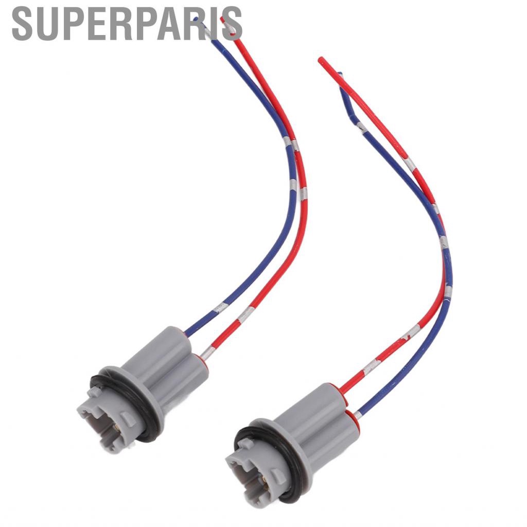 Superparis 2 X T15 Connector With Wire Lamp Socket Holder For T10 W5W ...