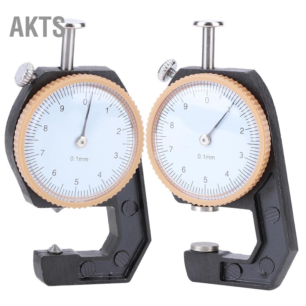AKTS เกจวัดความหนาสีดำแบบพกพาแม่นยำวัดเครื่องประดับหนังอุปกรณ์กระดาน 0 ...