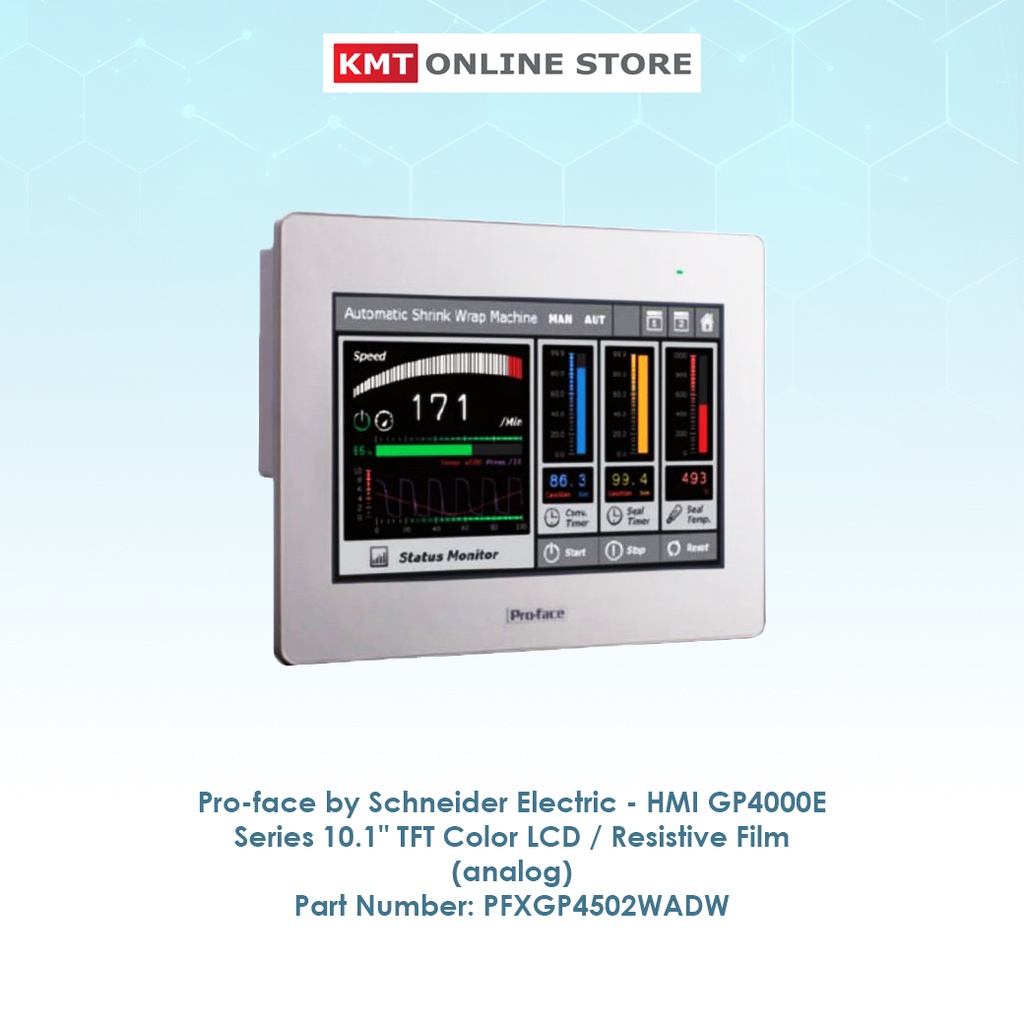 Pro-face by Schneider Electric - HMI GP4000E Series 10.1" Color LCD / Resistive Film (Analog)(มี ...