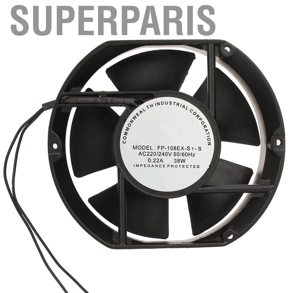 Superparis FP-108EX S1-S AC Axial Fan 38W Oval Ball Bearing Ventilation ...