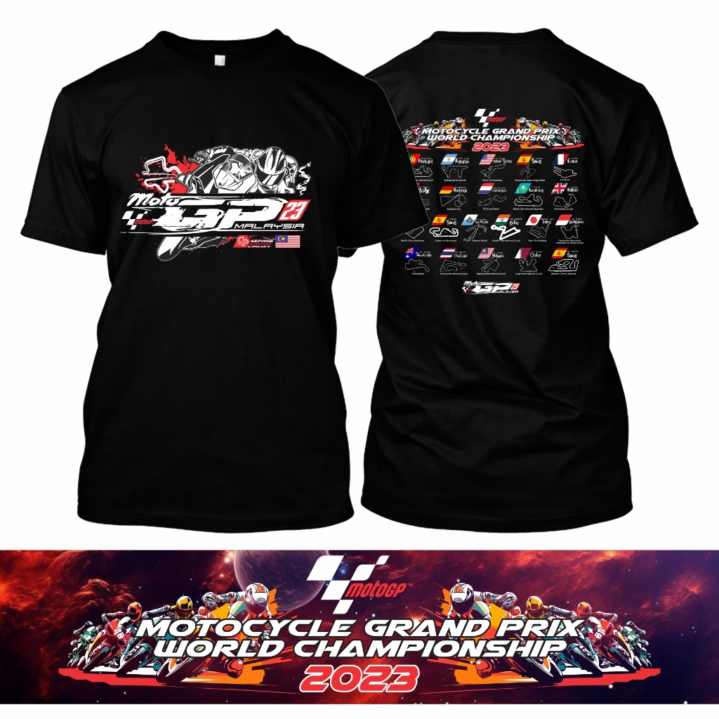 เสื้อยืด พิมพ์ลาย Motorsport Grandprix Sepang Motogp Malaysia Season 2023 ขนาดใหญ่ 4xl 5xl ...