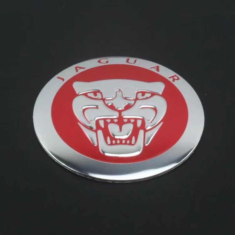 สติกเกอร์ตราสัญลักษณ์ Jaguar Wheel Hub Cap 65 มม. สําหรับติดตกแต่ง ...