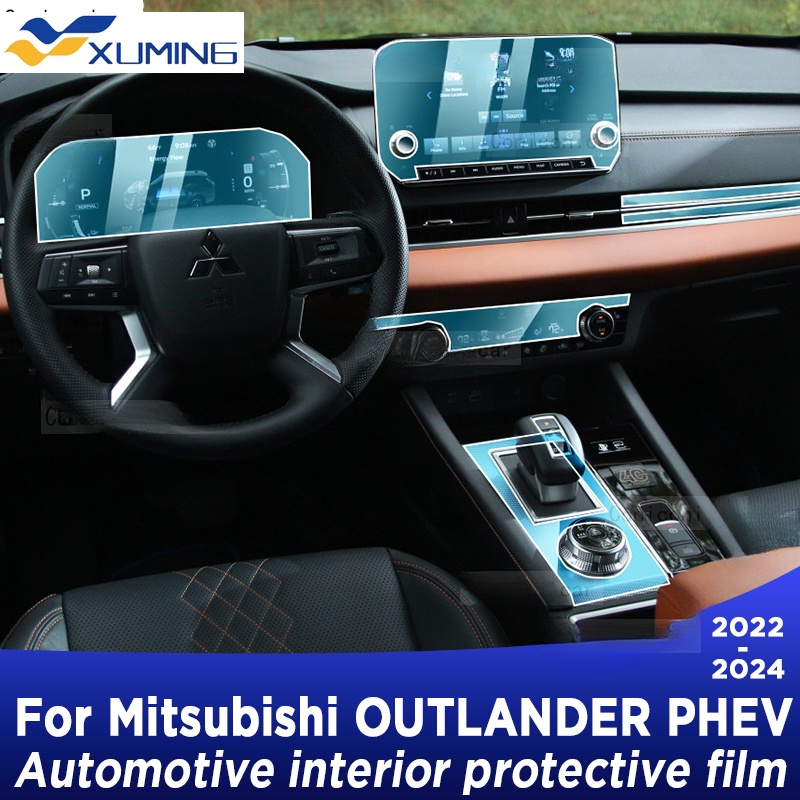 Xm-สําหรับ MITSUBISHI OUTLANDER PHEV 4 2022-2024 แผงเกียร์หน้าจอนําทางยานยนต์ภายใน TPU ฟิล์ม ...