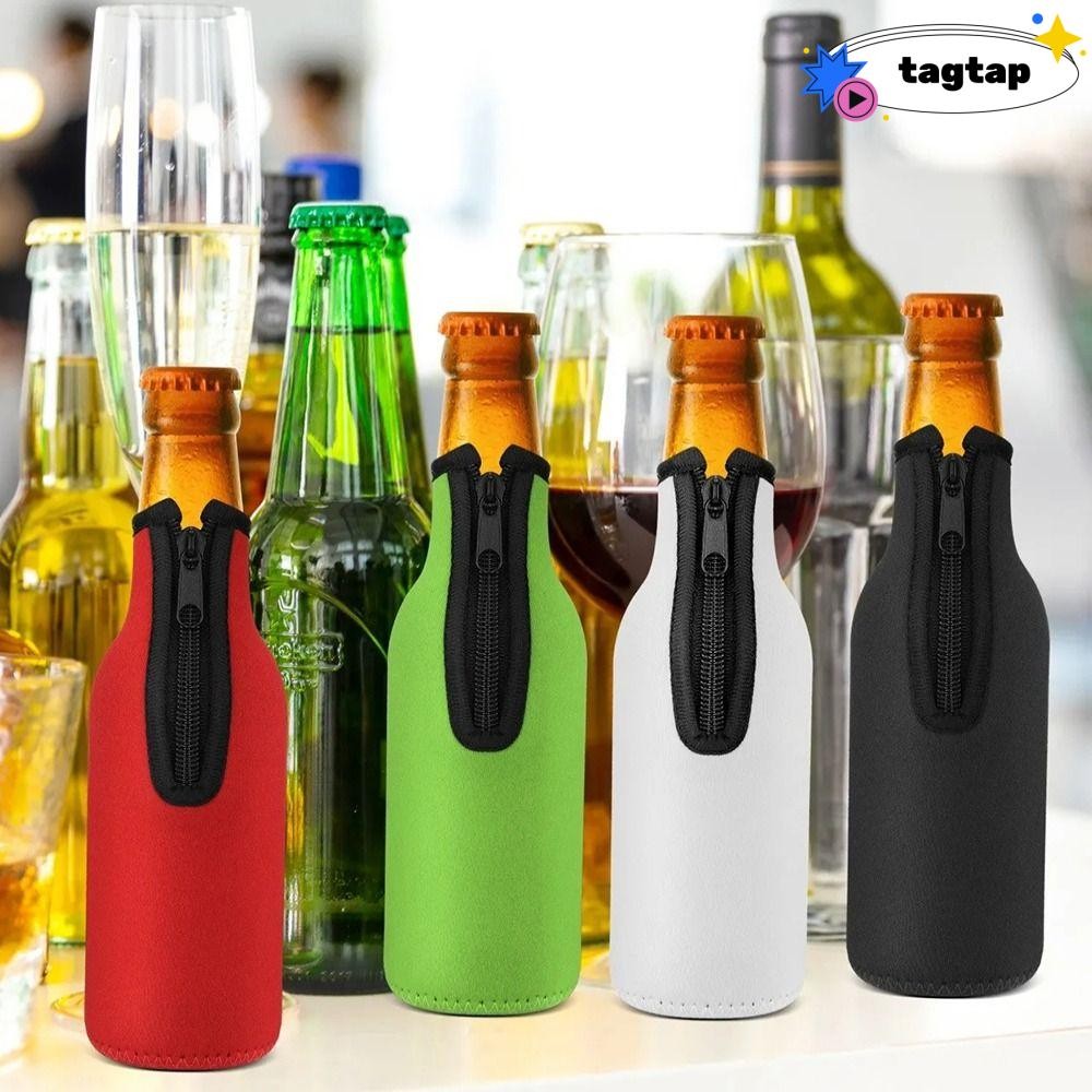 Tagtap ฝาครอบขวดเบียร์พร้อมกระเป๋าขวดน้ําฉนวนกันความร้อนแบบดึงแหวนคุณภาพสูงป้องกัน 12 ออนซ์ 330 ...