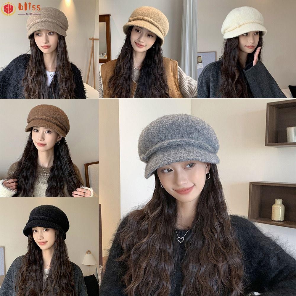 Blliss ถัก Beret,หลากสีสไตล์เกาหลีแปดเหลี่ยมจิตรกรหมวก,ลําลองอเนก ...