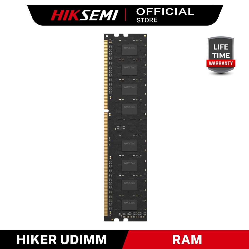 HIKSEMI RAM HIKER SERIES UDIMM 4GB - 16GB DDR3/DDR4/DDR5 BUS 1600 - 6200MHZ LIFETIME WARRANTY ...