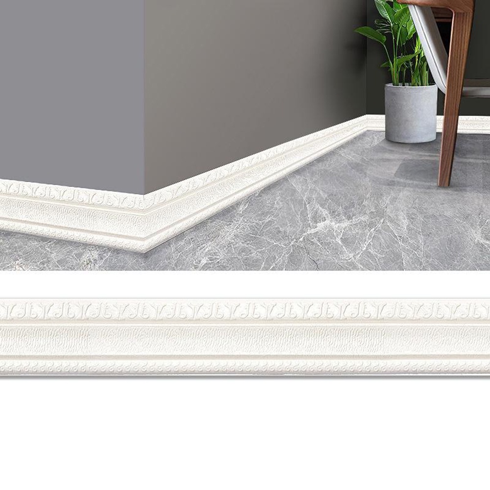Wallstick โฟม Moulding Trim กรอบประตู Sill ตกแต ่ ง PVC XPE โฟม 2.3M ...