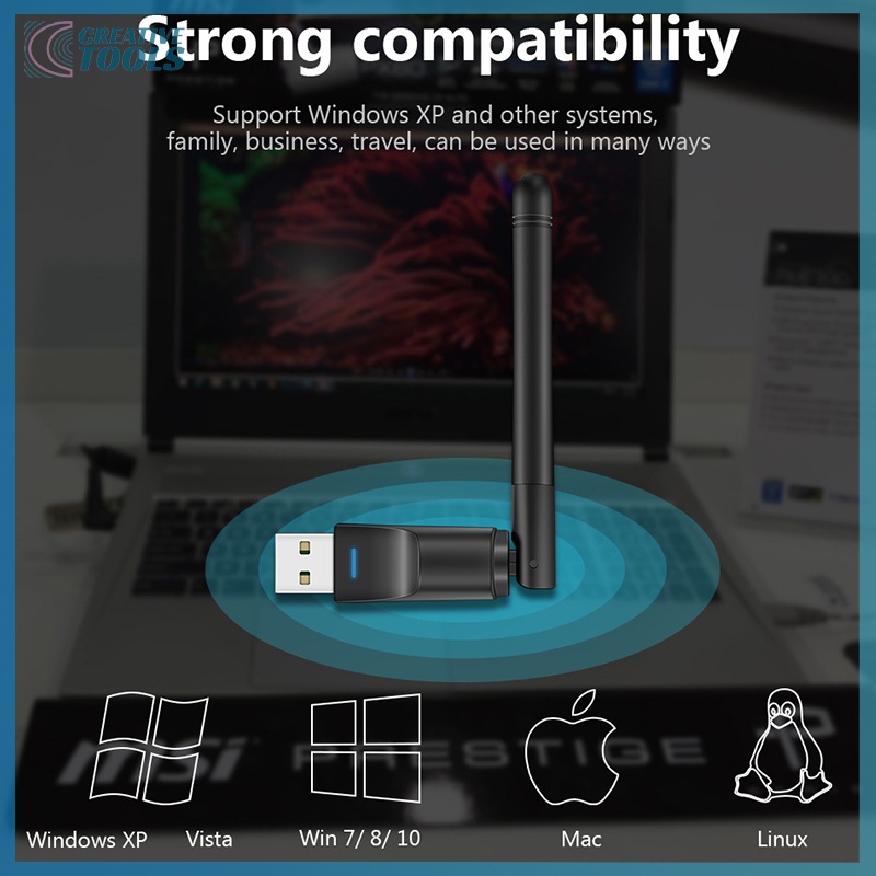 พร้อมส่ง อะแดปเตอร์รับสัญญาณเครือข่ายไร้สาย MT7601 Mini USB WiFi ...