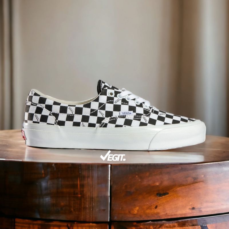 Vans Vault Og Era Lx Checkerboard Logo Black | Shopee Thailand