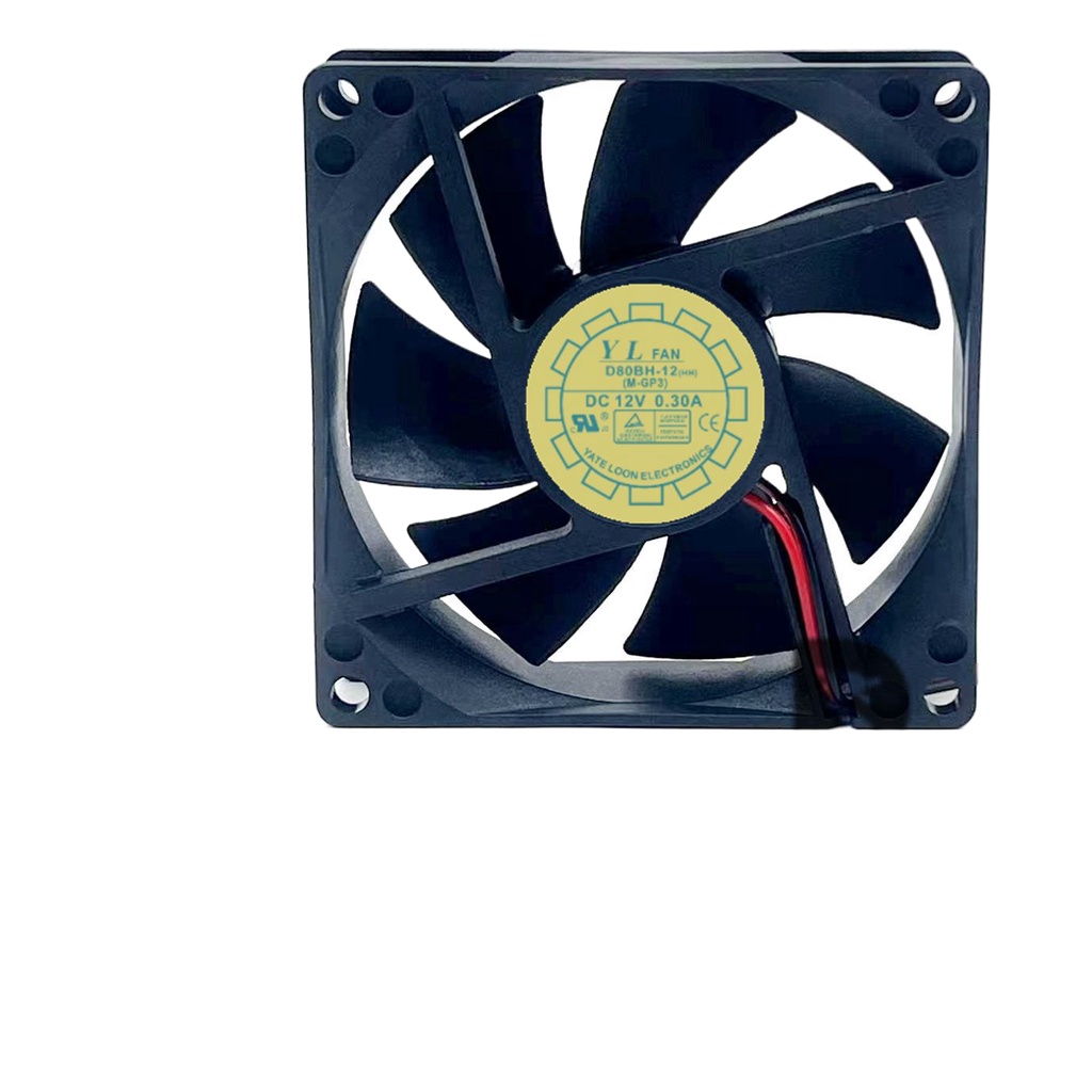เมนบอร์ดพัดลมระบายความร้อน cpu Inverter Yuelun 8025 12V 0.30A D80BH-12 ...