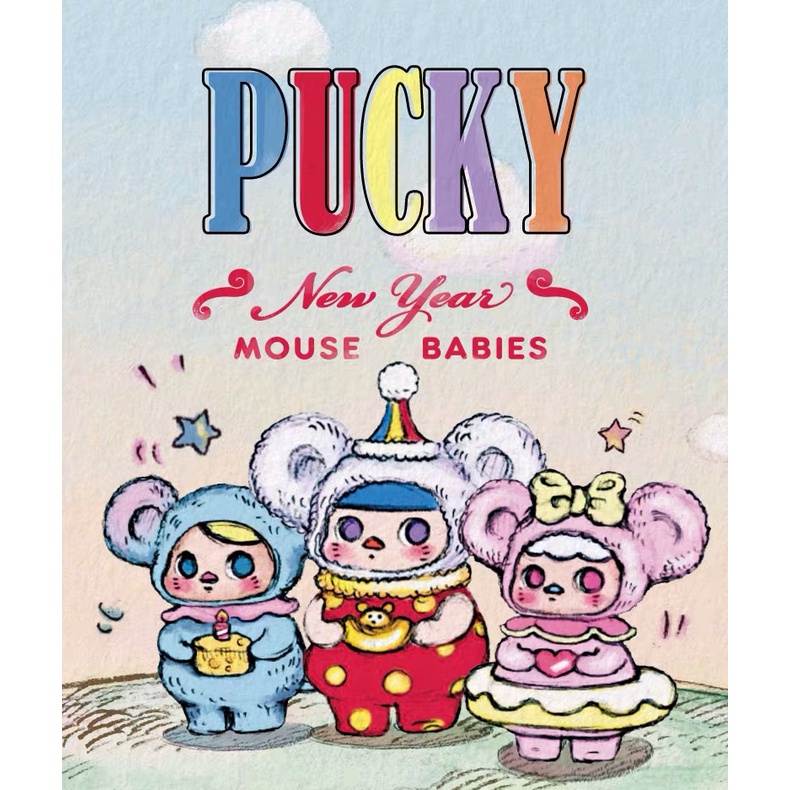 [Asari] กล่องปริศนา Popmart PUCKY Elf Little Fat Mouse สําหรับเด็ก ...