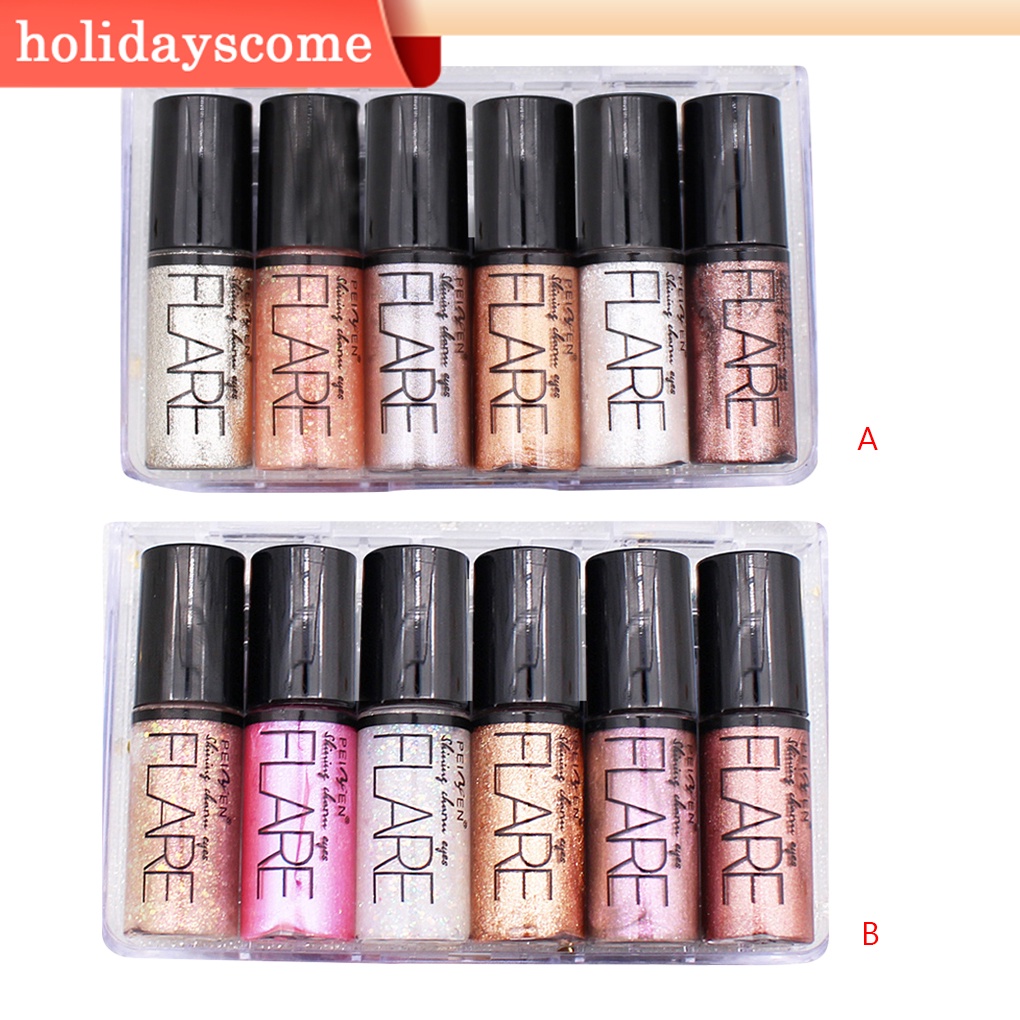 【Hclm】อายแชโดว์ อายไลเนอร์ เนื้อลิขวิด กลิตเตอร์ แวววาว สําหรับแต่งหน้า ...