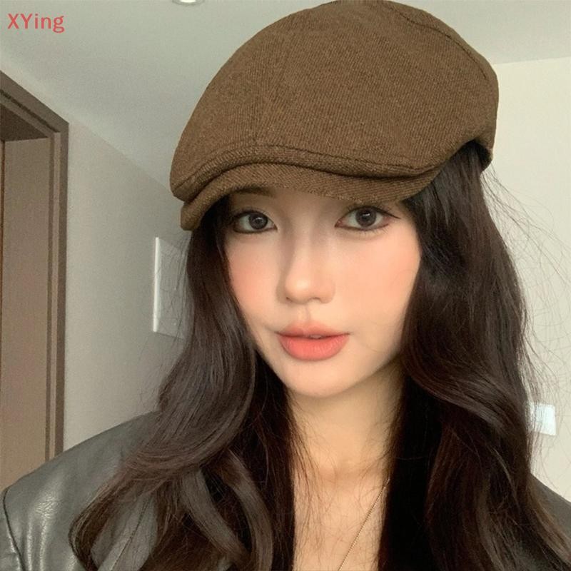 [Xy] American Street Retro Spice Girl British Beret แฟชั่นลิ้นเป็ดหมวก ...
