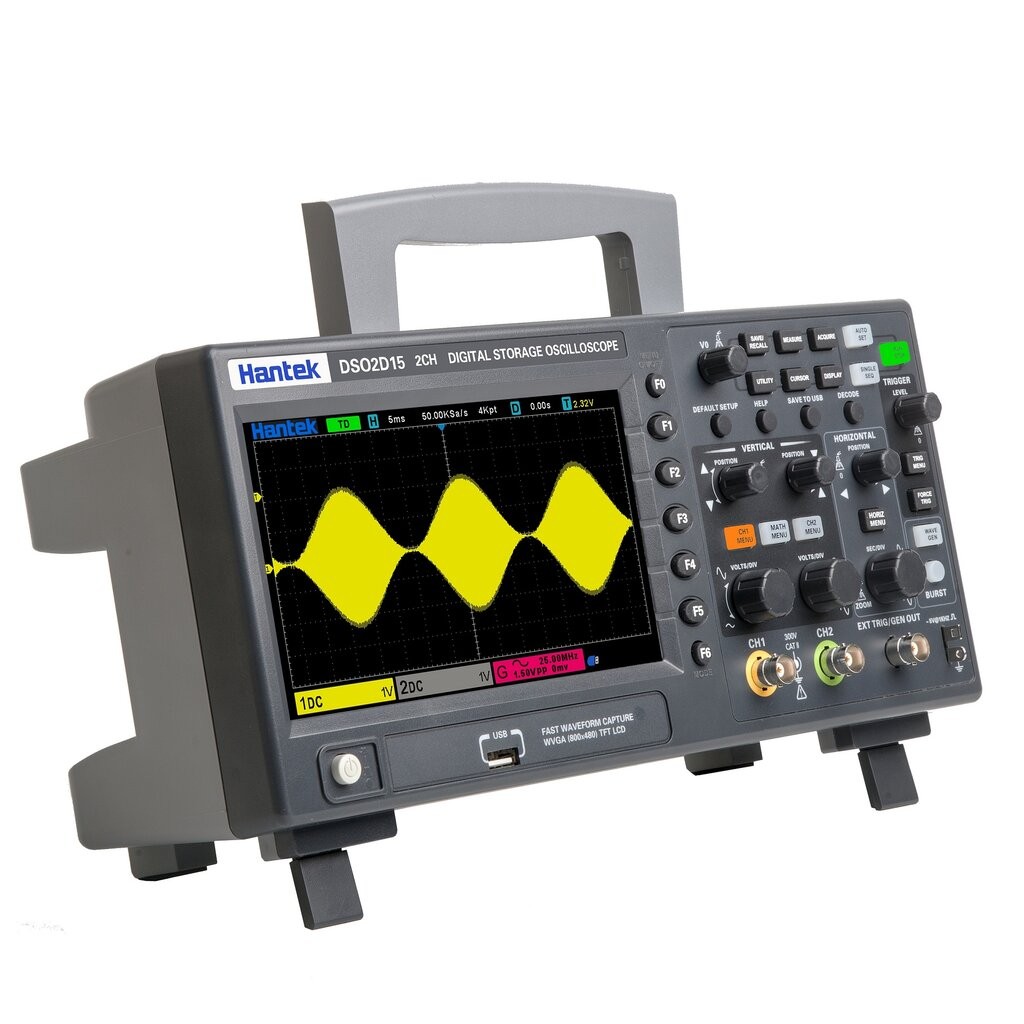 Hantek DSO2C10 2CH Benchtop Oscilloscope 100MHz ออสซิลโลสโคปแบบตั้งโต๊ะ ...