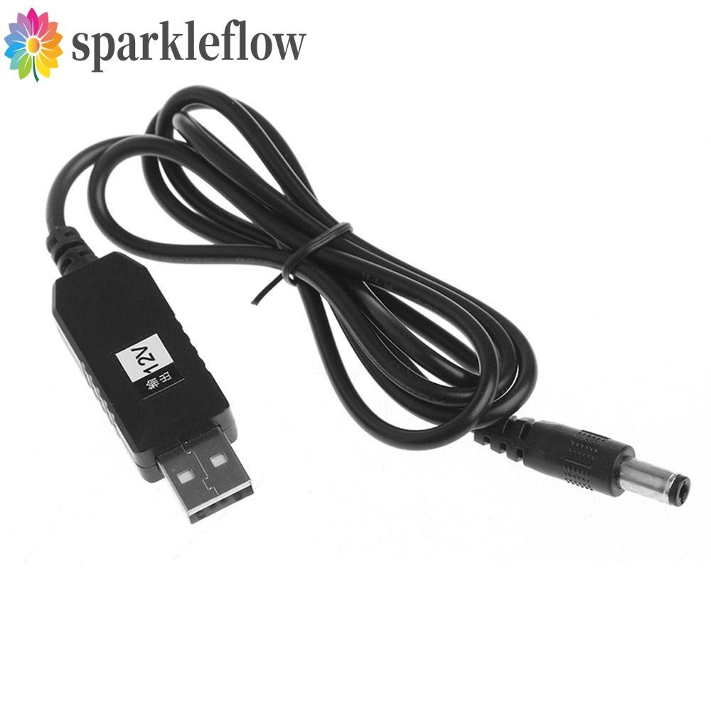 Sparkleflow Boost Converter DC 5V ถึง 12V 5.5*2.1 มม.แจ็ค Wifi ถึง Powerbank สายอุปกรณ์ ...