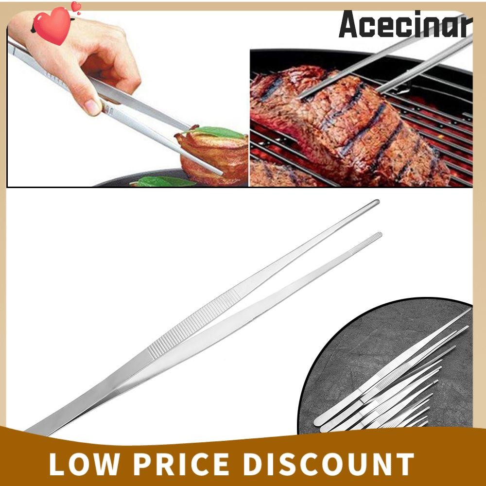 Acecinar แหนบอาหาร BBQ สแตนเลสบุฟเฟ่ต์คลิปเนื้อ | Shopee Thailand