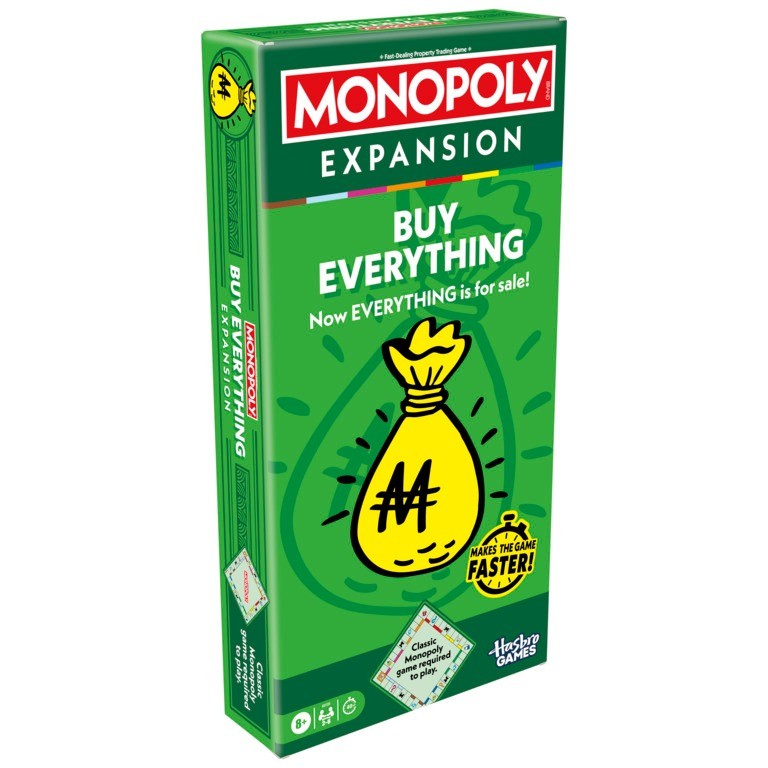 Monopoly Buy Everything Expansion for Age 8 and Above (Need Monopoly ...