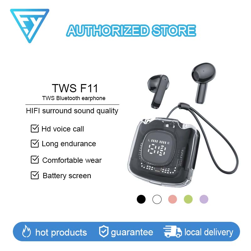 หูฟังบลูทูธไร้สาย TWS-F11 ใหม่ล่าสุด สเตอริโอ TWS Wireless bluetooth ...