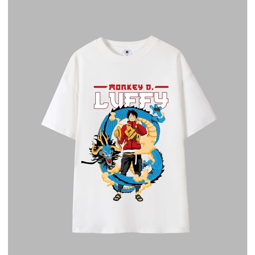เสื้อยืดพิมพ์ลาย เสื้อยืดฤดูใบไม้ร่วง Shenlong Lufei One Piece เสื้อยืด ...