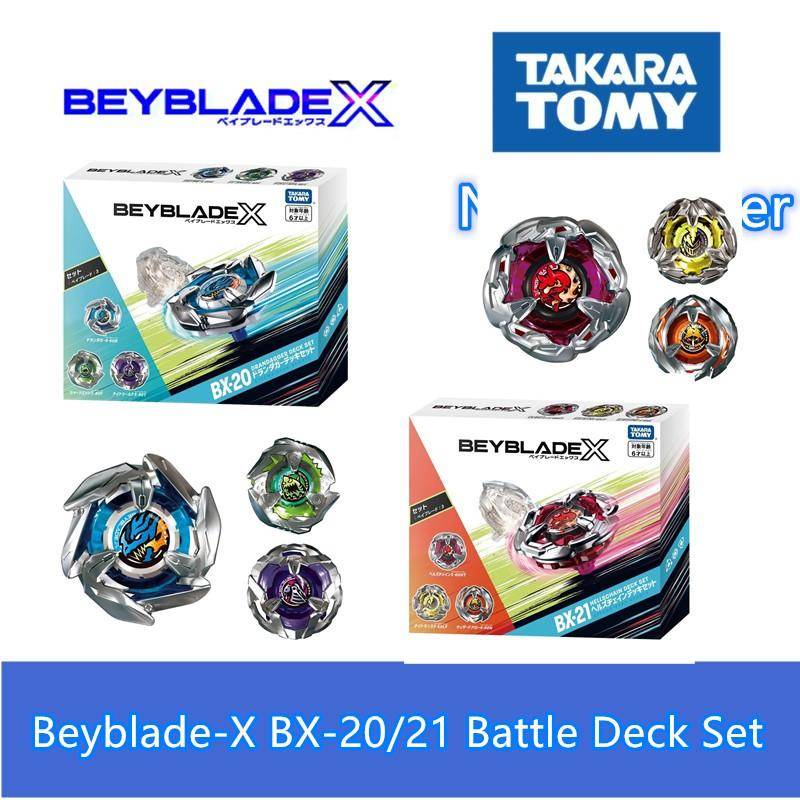 Original Takara Tomy Beyblade-X BX-20 BX-21 3xBoosters Battle Deck Set | Shopee Thailand