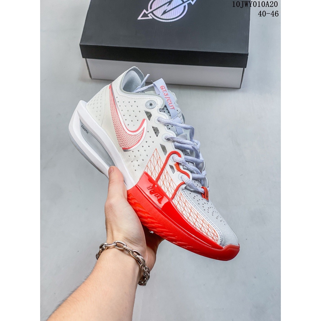nike Air Zoom GT Cut 3 'Summit White Picante Red' | Shopee Thailand