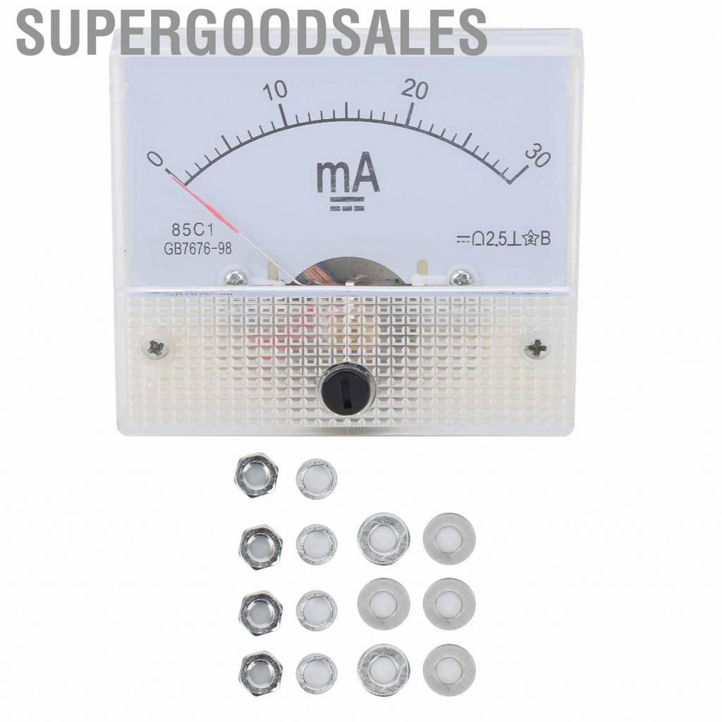 Supergoodsales 85C1 DC 0-30MA Pointer Ammeter Head Ampere Meter Current ...