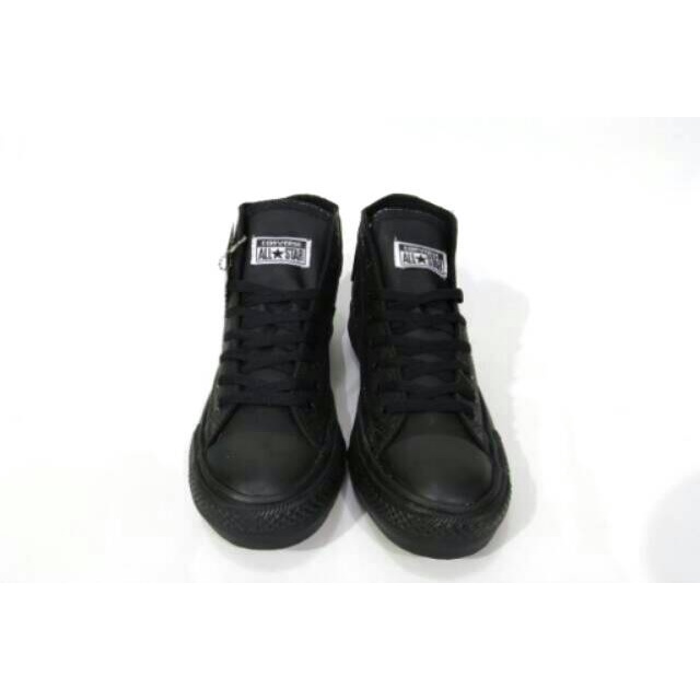 HITAM Converse Allstar Chuck Taylor2 High Black Leather/ Leather Full ...