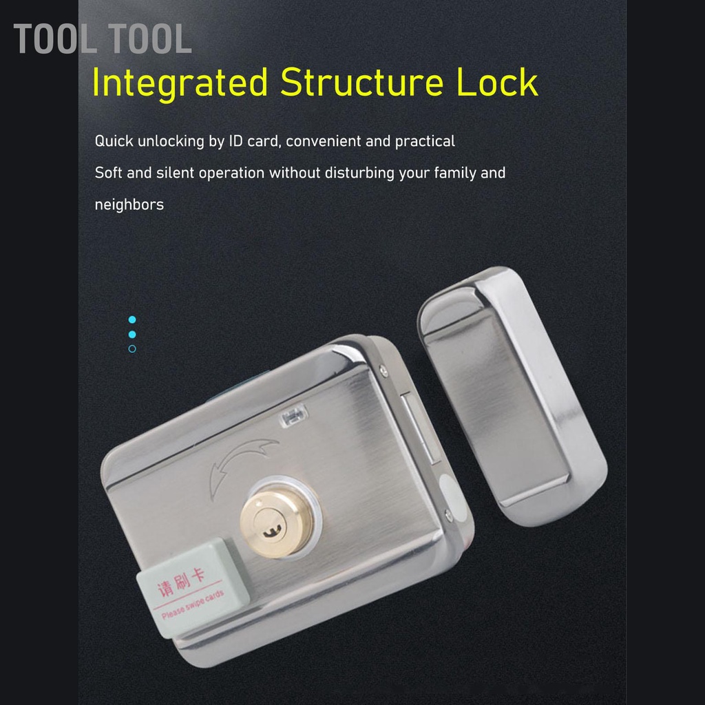 Tool ID Card Lock โครงสร้างรวมสายไฟฟรี Anti Theft Silent Double Head ...