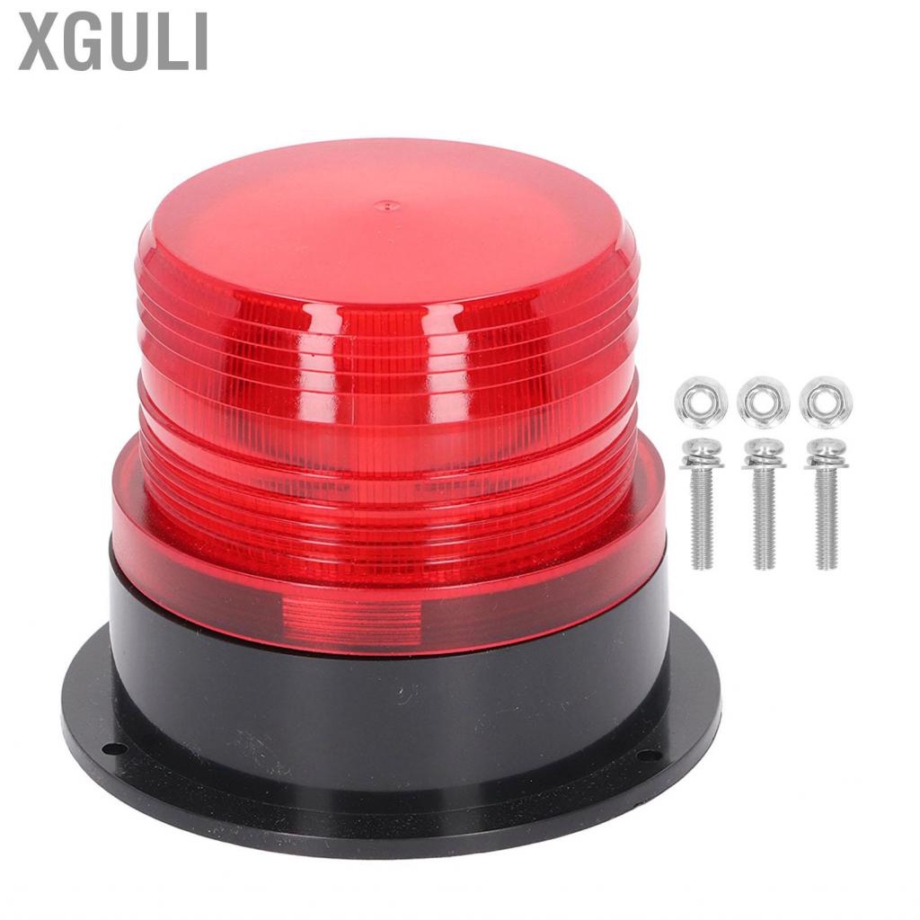 Xguli Polycarbonate Resin Round Red Warning Light Industrial Emergency LED Rotating Strobe ...