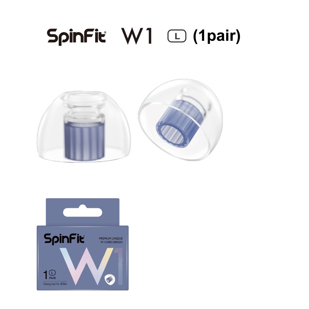 Spinfit W1 จุกหูฟังซิลิโคน รูปตัว W คู่ เส้นผ่าศูนย์กลาง 5-6 มม. ...