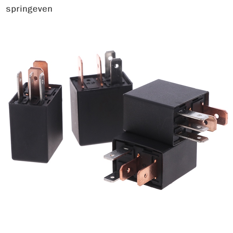 [springeven] รีเลย์เตือนภัยรถยนต์ DC 12V 24V 40A 1NO 1NC SPDT 4/5 Pins | Shopee Thailand