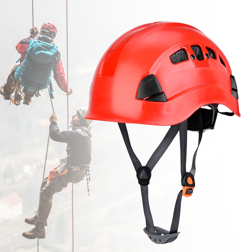 CCclamber หมวกกันน็อคกู้ภัยกลางแจ้ง Rock Safety Rappelling Gear Belay ...