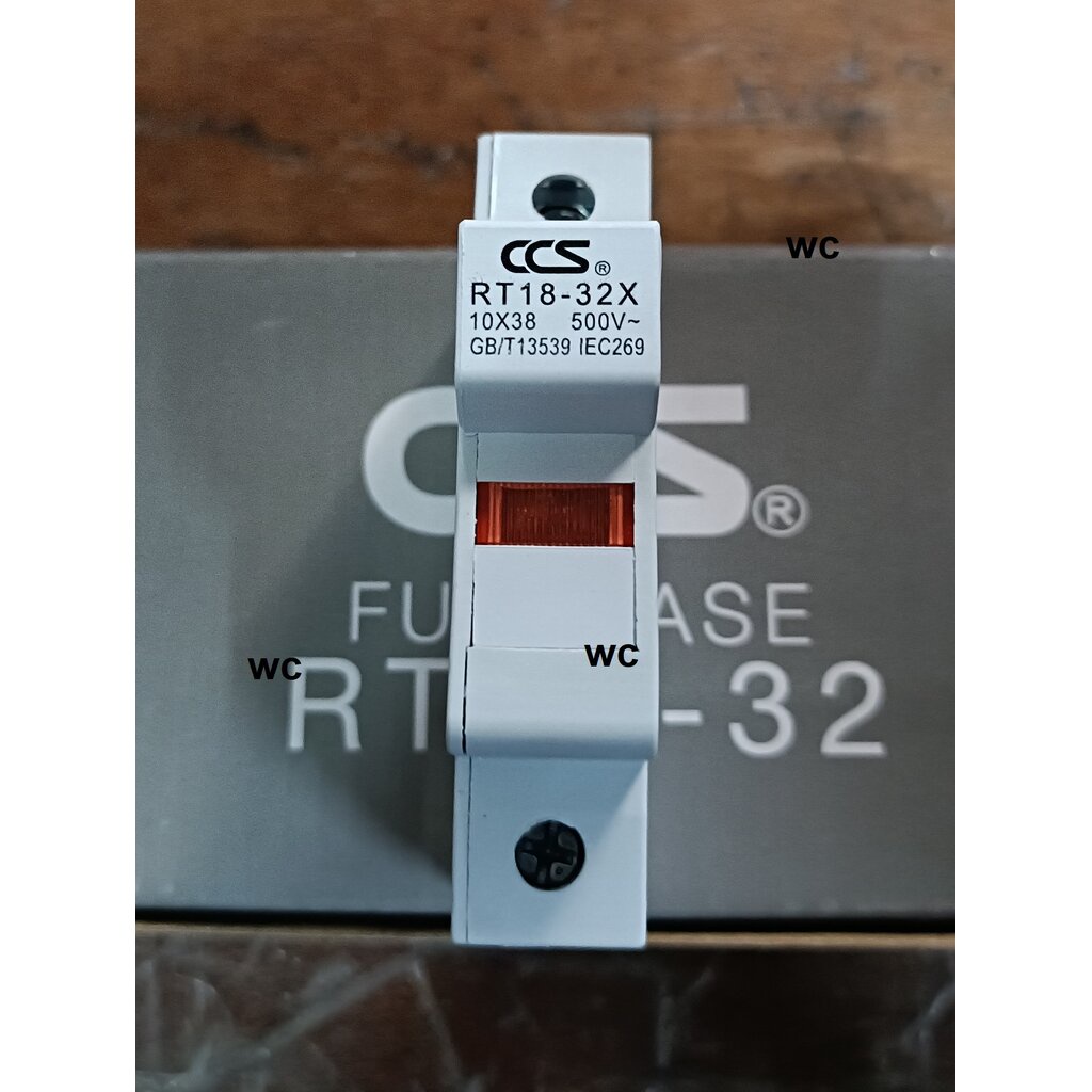 CCS ฐานฟิวส์ คอนโทรล 10x38 1P RT18-32X AC FUSE HOLDER ฐานใส่ฟิวส์ สำหรับฟิวส์ ตลับฟิวส์ ฟิวส์ ...