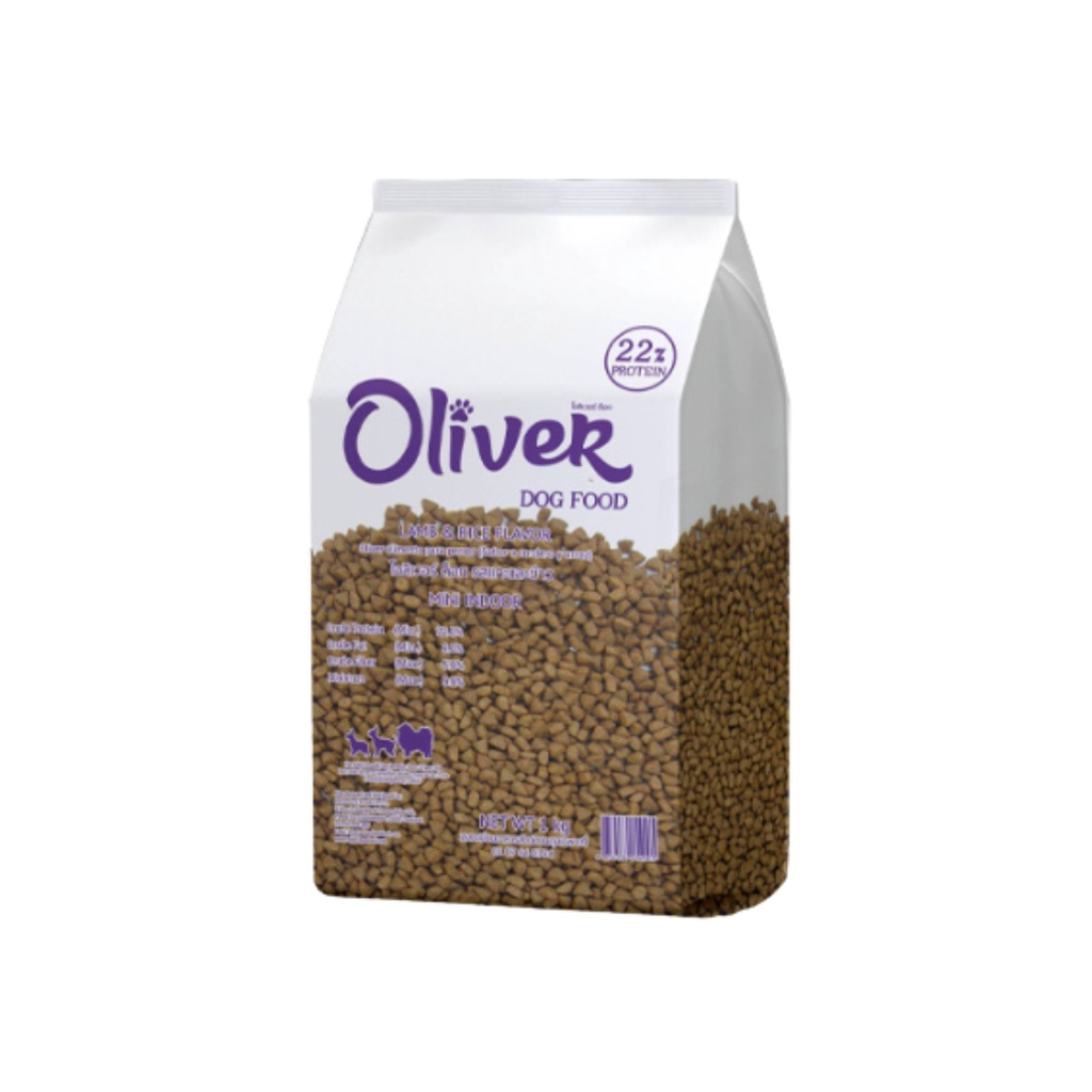 Oliver Dog อาหารสุนัขโอลิเวอร์ด็อก อาหารเม็ดสุนัข ควบคุมความเค็ม ถุงใส ...