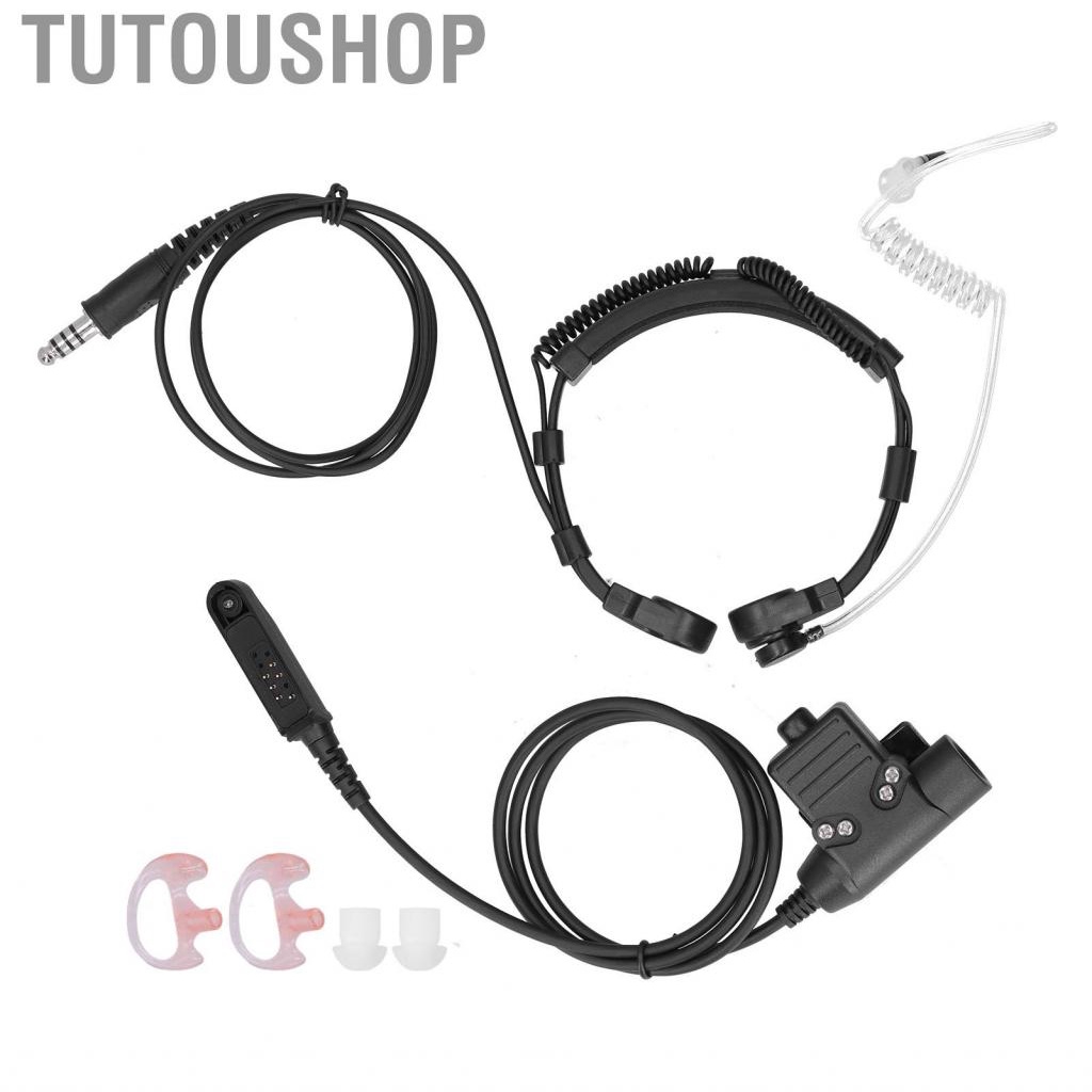 Tutoushop PTT Headset Neck Throat Microphone Earpiece | Shopee Thailand