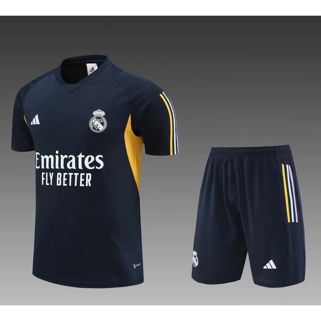 2324 Real Madrid Blue ชุดอุปกรณ์ฝึกซ้อม Real Madrid คุณภาพสูง แห้งเร็ว ...