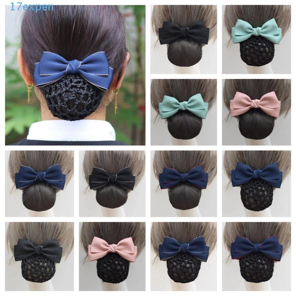 Expen Bowknot คลิปฤดูใบไม้ผลิ, ริบบิ้นสไตล์เกาหลี Bun Snood, แฟชั่น ...