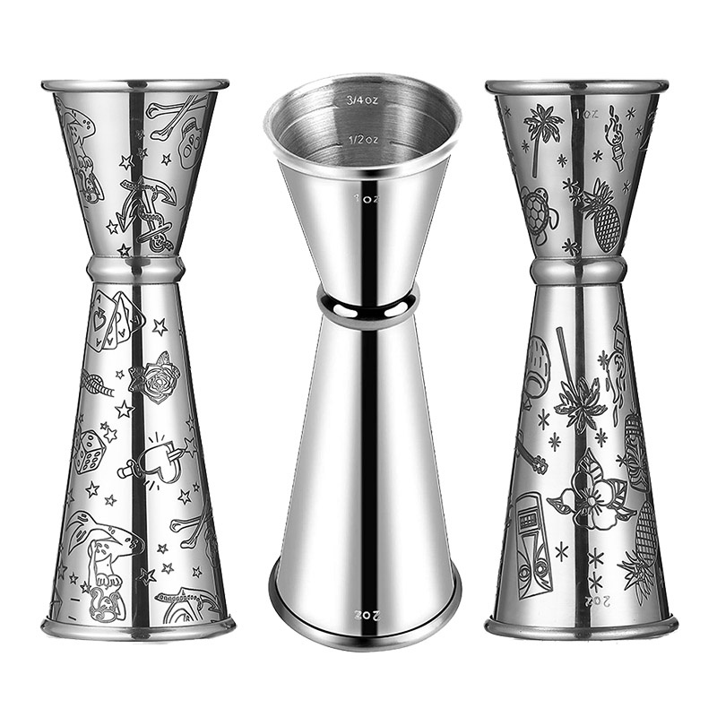 Double Jigger for Bartending, Cocktail Jigger 2 oz 1 oz | Cocktail ...