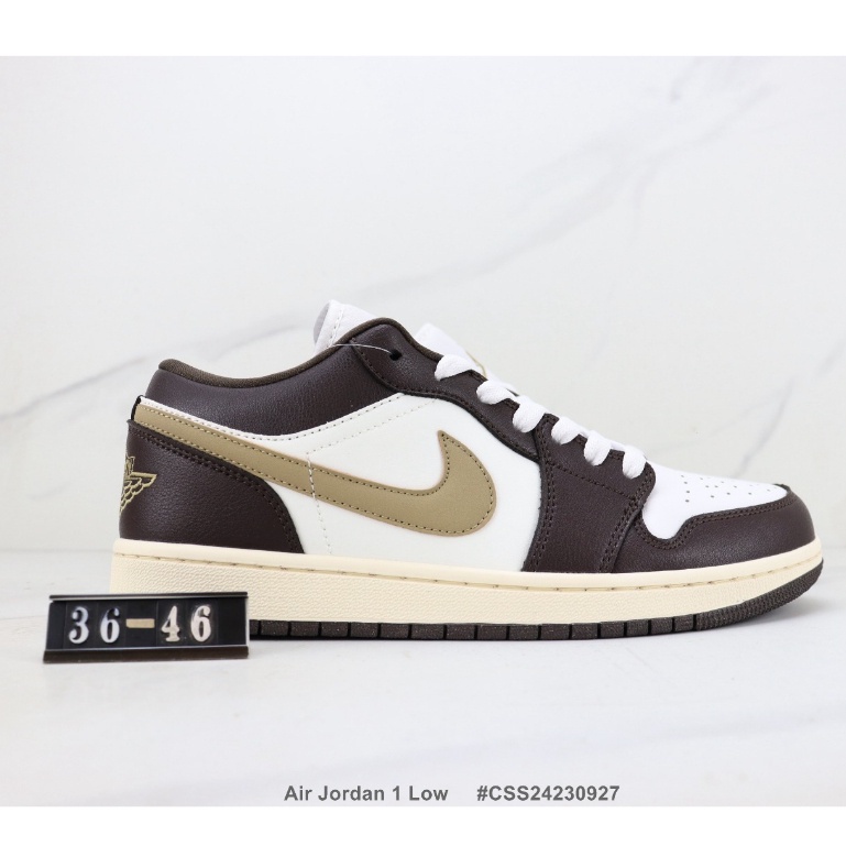 รองเท้าผ้าใบ Air Jordan 1 Low Jordan 1st Generation หนังวัวแท้ ข้อสั้น ...