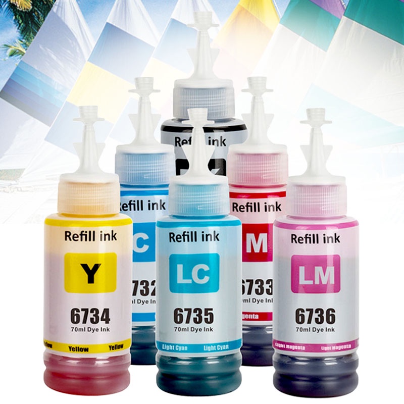 673 Water Based Refill Dye Ink for Epson L805 L850 L810 L800 L1800 ...