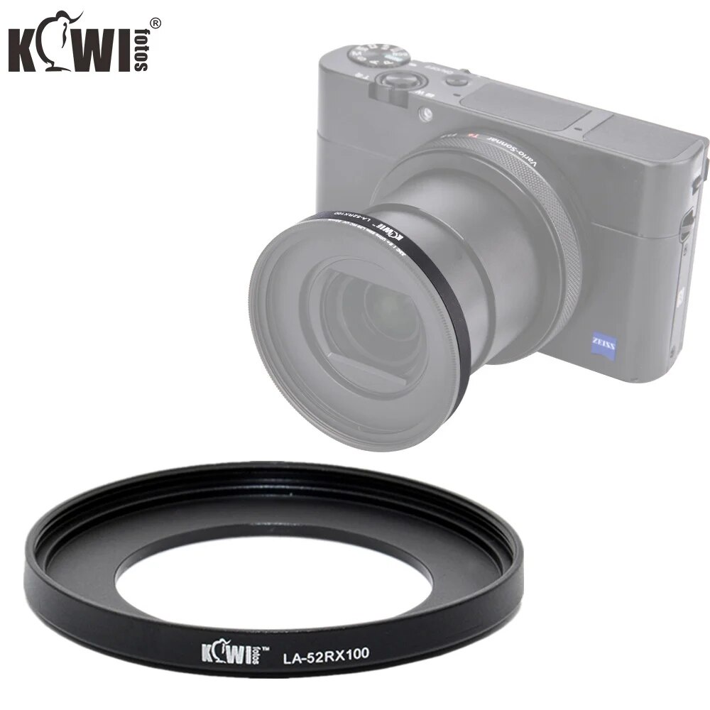 52mm Aluminum Lens Filter Adapter Ring Designed for Sony DSC-RX100 DSC ...